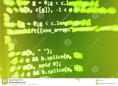 Programming Coding Source Code Screen Stock Image Image Of Coding