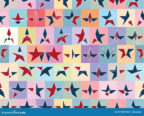 Star Seamless Pattern Stock Vector Illustration Of Lady 277501555