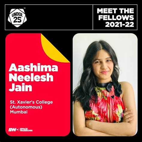 Under25 Aashima Jain 31 Comments