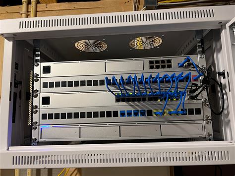 New White Data Rack With Slim Patch Cords That Make Everything Look So