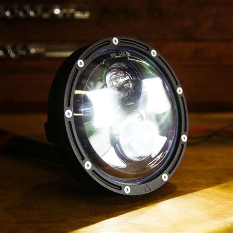 Flashpoint Led Headlight 575 Black Led Motorcycle Headlight