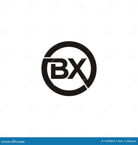 Элементы дизайна значка логотипа письма Bx шаблона Иллюстрация вектора