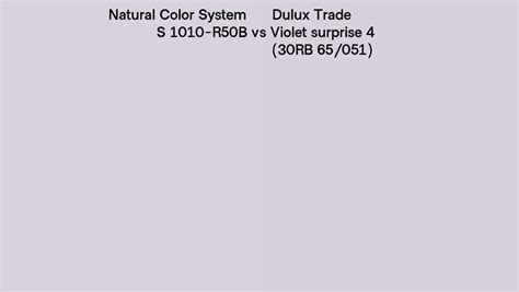 Natural Color System S 1010 R50b Vs Dulux Trade Violet Surprise 4 30rb