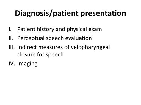 Velopharyngeal Dysfunction Vpd Pptx