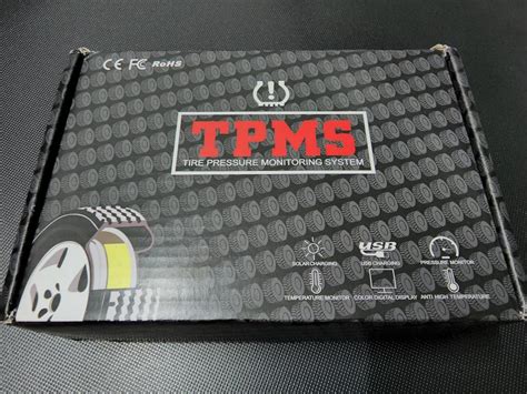 TPMS Car Tyre Pressure Monitoring System Android USB Internal Sensor Auto Accessories On