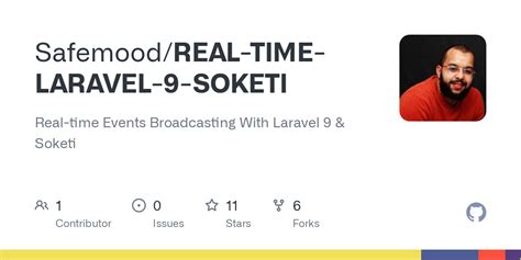 Github Safemoodreal Time Laravel 9 Soketi Real Time Events Broadcasting With Laravel 9 And Soketi