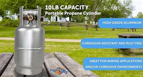 Flame King 10lb Aluminum Propane Tank With Opd Valve