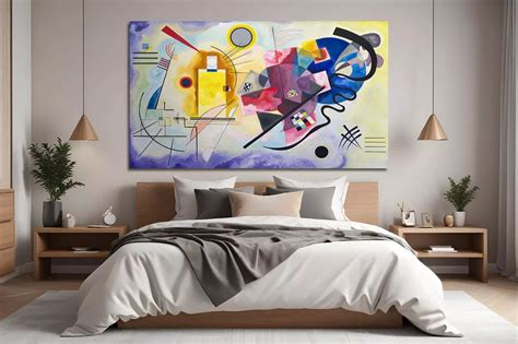 Tableau Connu Kandinsky Jaune Rouge Bleu Izoa