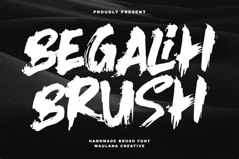 Begalih Brush Font Freefontdl Handmade Font Brush Font Brush
