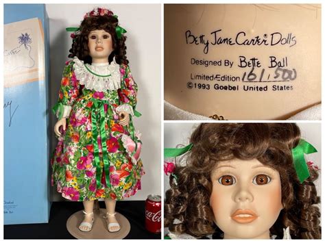 Vintage 1993 Betty Jane Carter Original Limited Edition Musical Porcelain Doll Tammy Designed