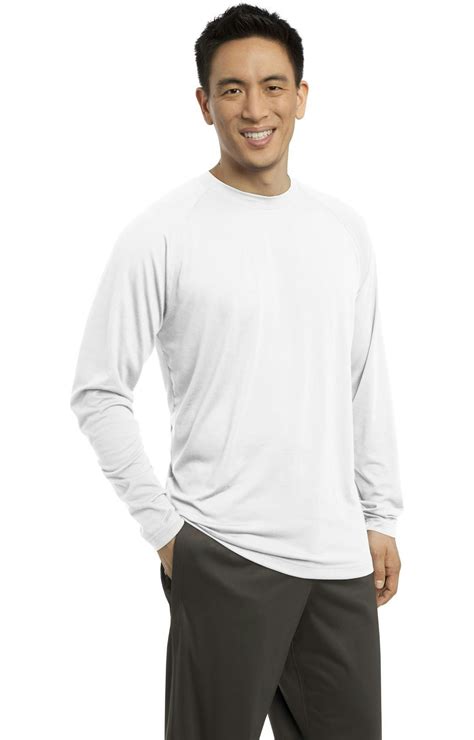 Sport Tek Unisex Long Sleeve Ultimate Performance Crew St700 Ls White