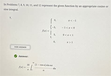 Solved In Problems 7 8 9 1011 ﻿and 12 ﻿represent The