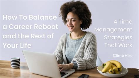How To Balance A Career Reboot And The Rest Of Your Life Time