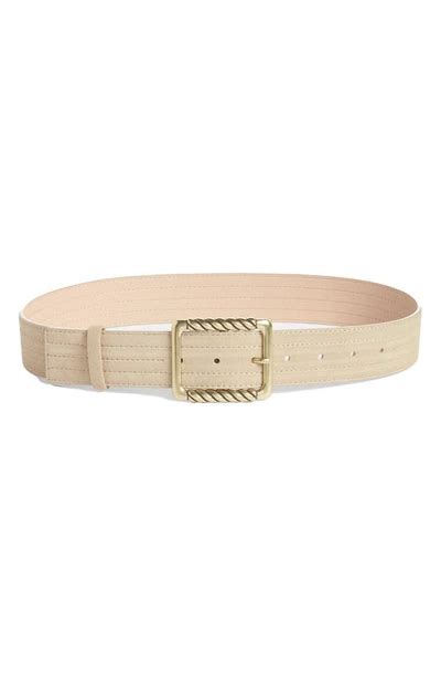 Treasure And Bond Stand Out Suede Waist Belt In Tan Sesame Modesens