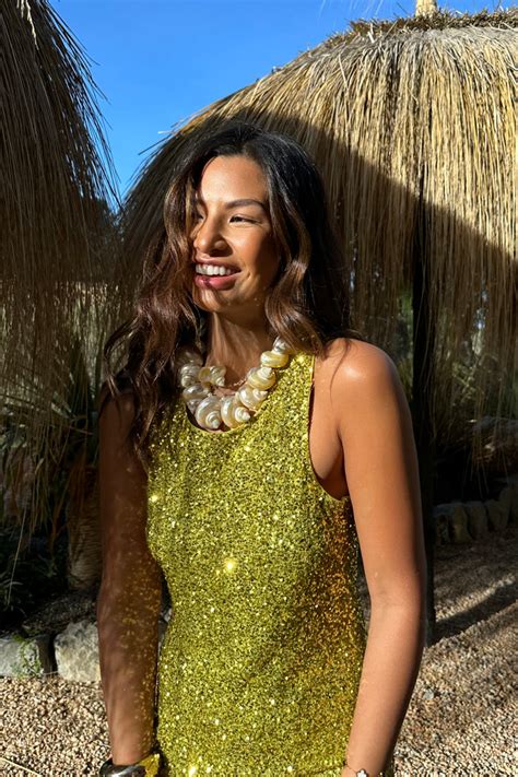 Lime Sequin Tank Top Never Fully Dressed