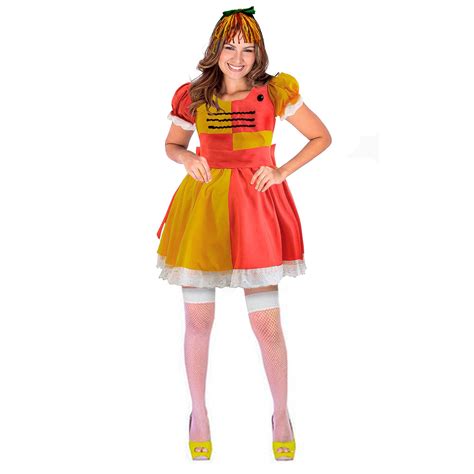 Fantasia Emília Adulto Tiara Sítio do Picapau Amarelo