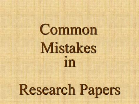 Ppt Common Mistakes Powerpoint Presentation Free Download Id2987746