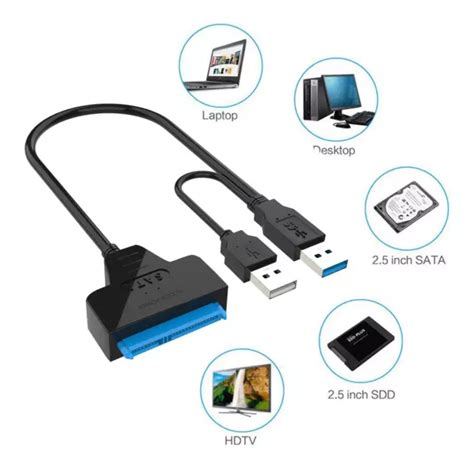 Usb To Sata Adapter Cable Data Converter 30 To 25 35 For Hdd Ssd Usb