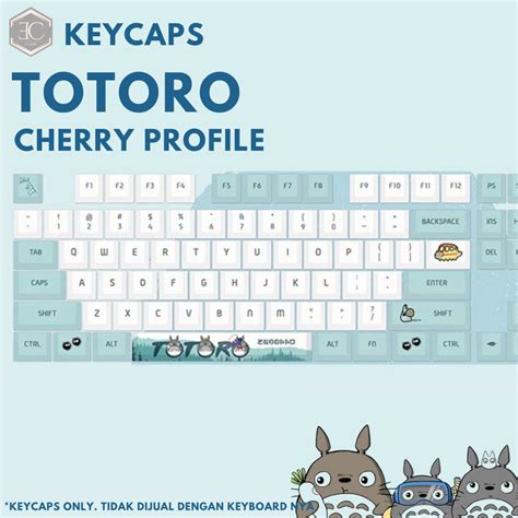 Jual Keycaps Keycap Keypad Pbt Cherry Totoro Anime Lucu Shopee Indonesia