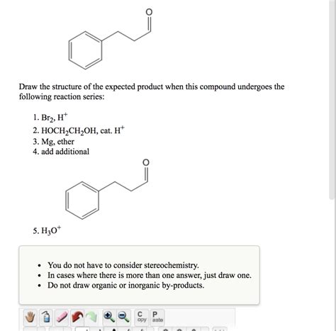 Solved Draw The Structure Of The Expected Product When This