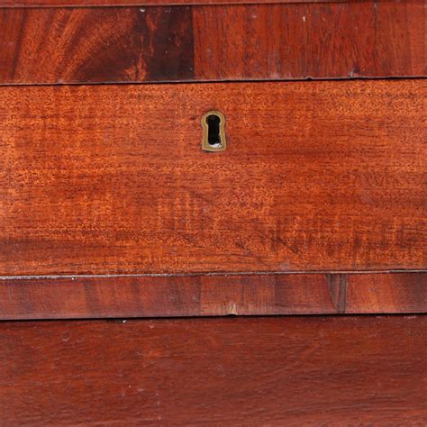 American Classical Flame And Carved Mahogany Two Drawer Side Table Circa 1830 Ebth