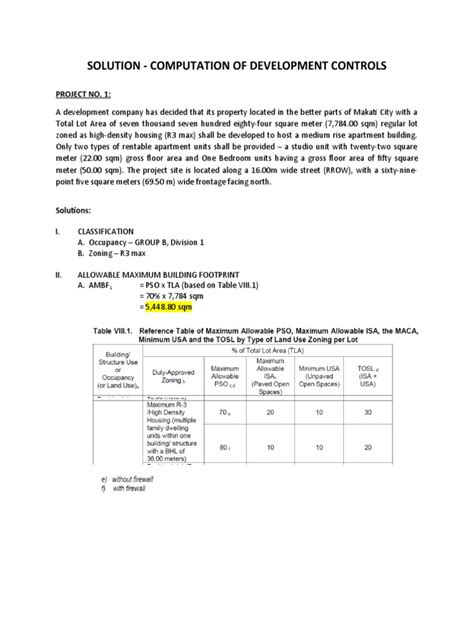 Development Controls Computation Pdf Real Estate Building Engineering
