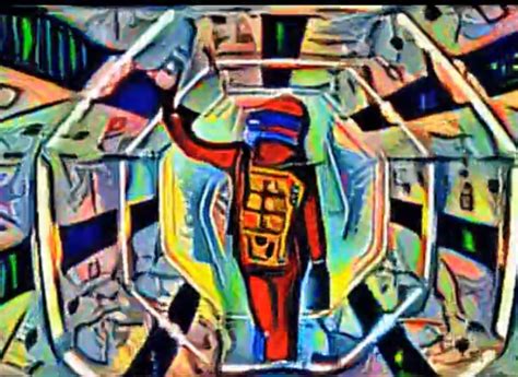kubrick s 2001 a space odyssey rendered in the style of picasso blade