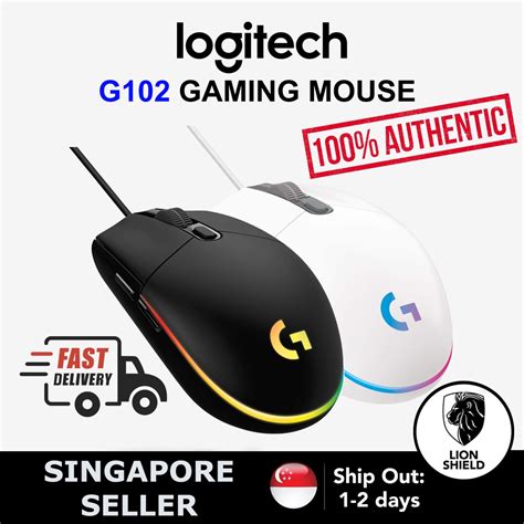 SG Logitech G102 Gaming Mouse With Customizable RGB Lighting 8000 DPI 6 Programmable Buttons