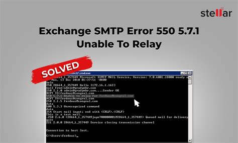 Solved Exchange Smtp Error Unable To Relay