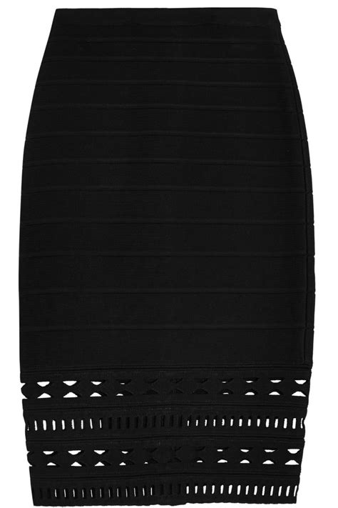 Herve Leger Caroline Cutout Bandage Mini Skirt Modesens Herve Leger