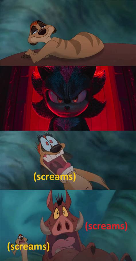 Timon And Pumbaa Awaken To See Movie Shadow By Animatedone On Deviantart