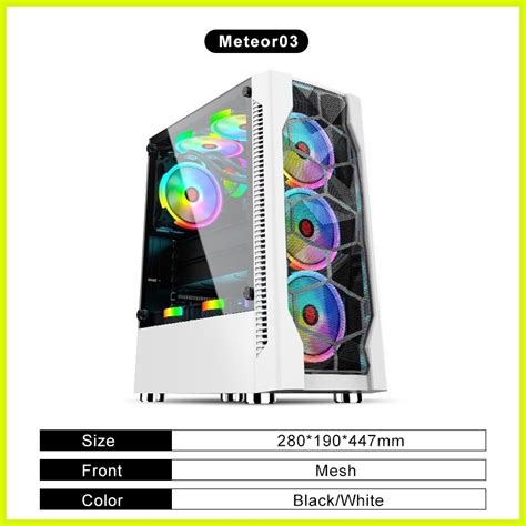 ☢ Inplay Atx Pc Case Gaming Computer Chassis Desktop Cpu Casing With