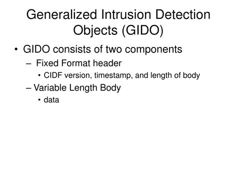 Ppt Report On Common Intrusion Detection Framework Powerpoint