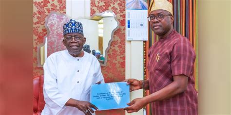 Oyo Governor Seyi Makinde Presents Report Of Ibadan Explosion To Tinubu