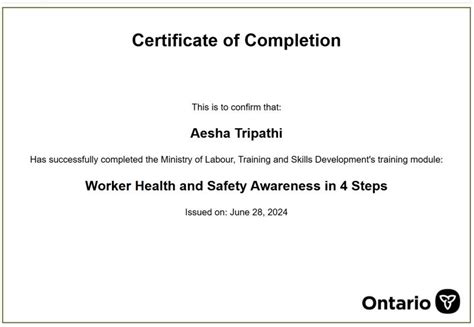 Aesha Tripathi On Linkedin Workhealthsafety Continuouslearning Professionaldevelopment…