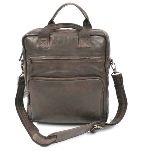 Bolso Bandolera Convertible En Mochila De Piel Envejecida Solohombre