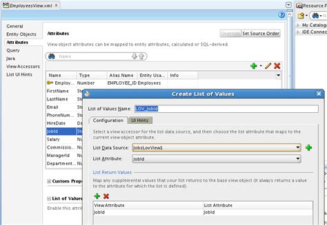 Andrej Baranovskij Blog LOV Implementation With ADF BC Service Enabled