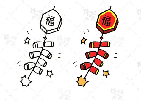 春节元素简笔画合集简单又漂亮家长可收藏备用 知乎