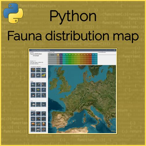 Python Fauna Distribution Map Stefan Hamann
