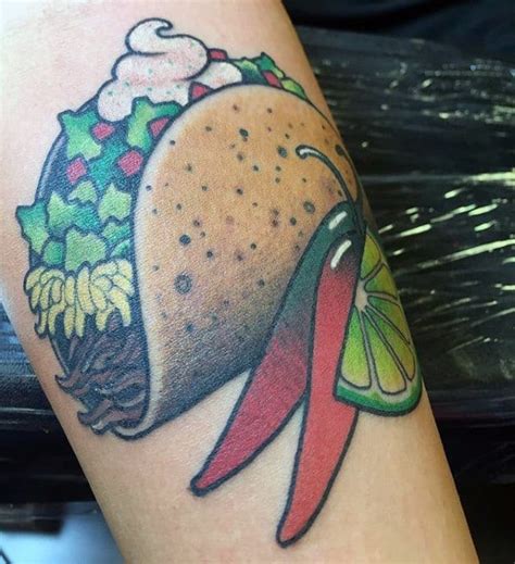 30 Cool Taco Tattoo Designs For Men 2024 Inspiration Guide