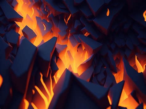 Premium Ai Image Abstract Lava Firing Background