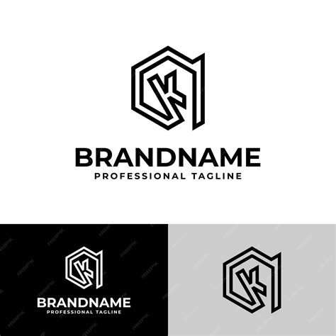 Premium Vector Letter Ak Arrow Hexagonal Logo Suitable For Any
