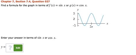 Solved Chapter 7 Section 7 4 Question 027 Find A Formula Chegg