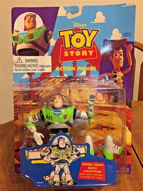 Disney 1995 Toy Story Action Figure Super Sonic Buzz Lightyear Thinkway