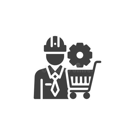 It Procurement Manager Vector Icon Stock Vector Illustration Of