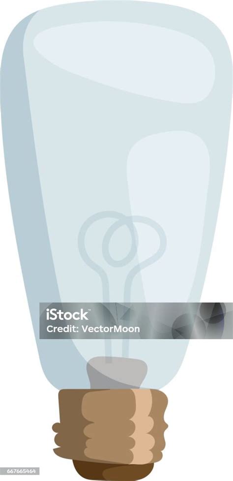 만화 램프 벡터 일러스트 레이 션 램프 빛 격리 디자인 드로잉 전구 개체 전기 장비 전기 밝은 장식 아이콘 전원 모양 0명에 대한 스톡 벡터 아트 및 기타 이미지 Istock