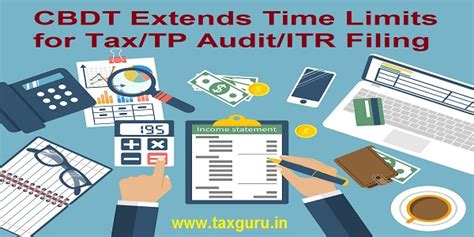 Cbdt Extends Time Limits For Tax Tp Audit Itr Filing Ay 2021 22