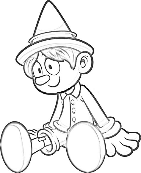 Pinocchio Coloring Pages 7 Printable Sheets Simple To Draw Easy For