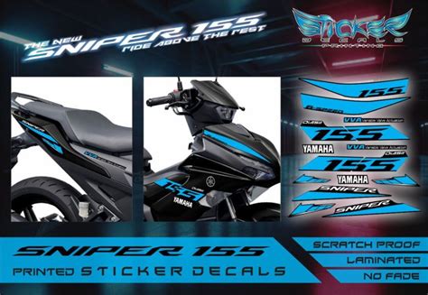 Sniper 155 Sticker Stock Decals Lazada Ph