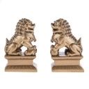 Paire De Chiens Fu Ou Lions Chinois Symbole Feng Shui De Protection